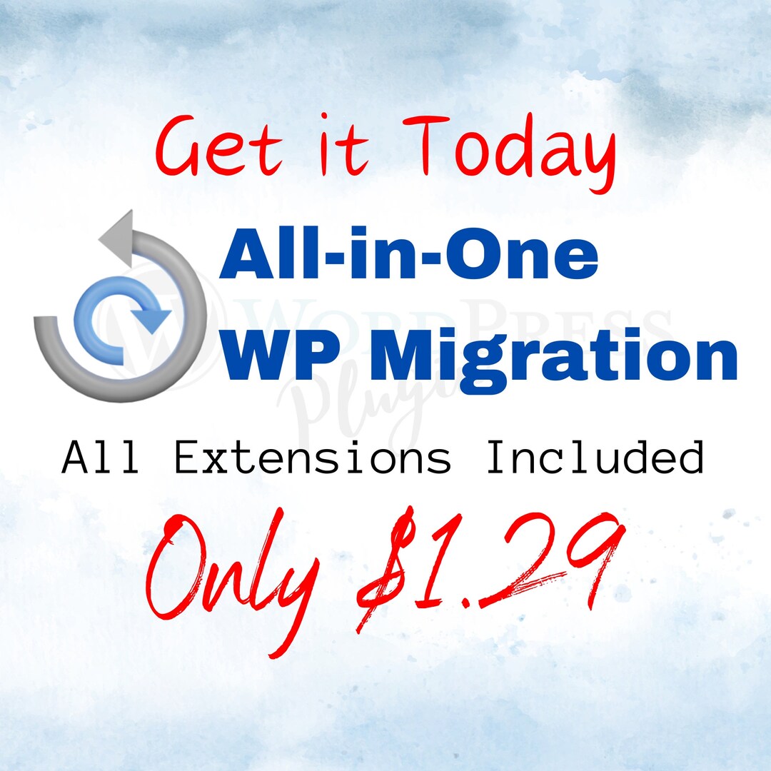 COMPLETE PACKAGE All in One WP Migration Extensions - Etsy