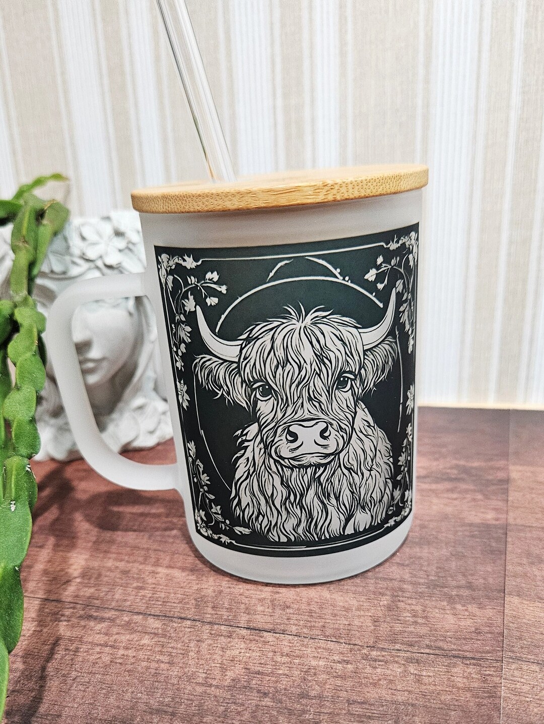 Personalized Cute Highland Cow Cup Personalized Cup Gift for Cow Lover ...