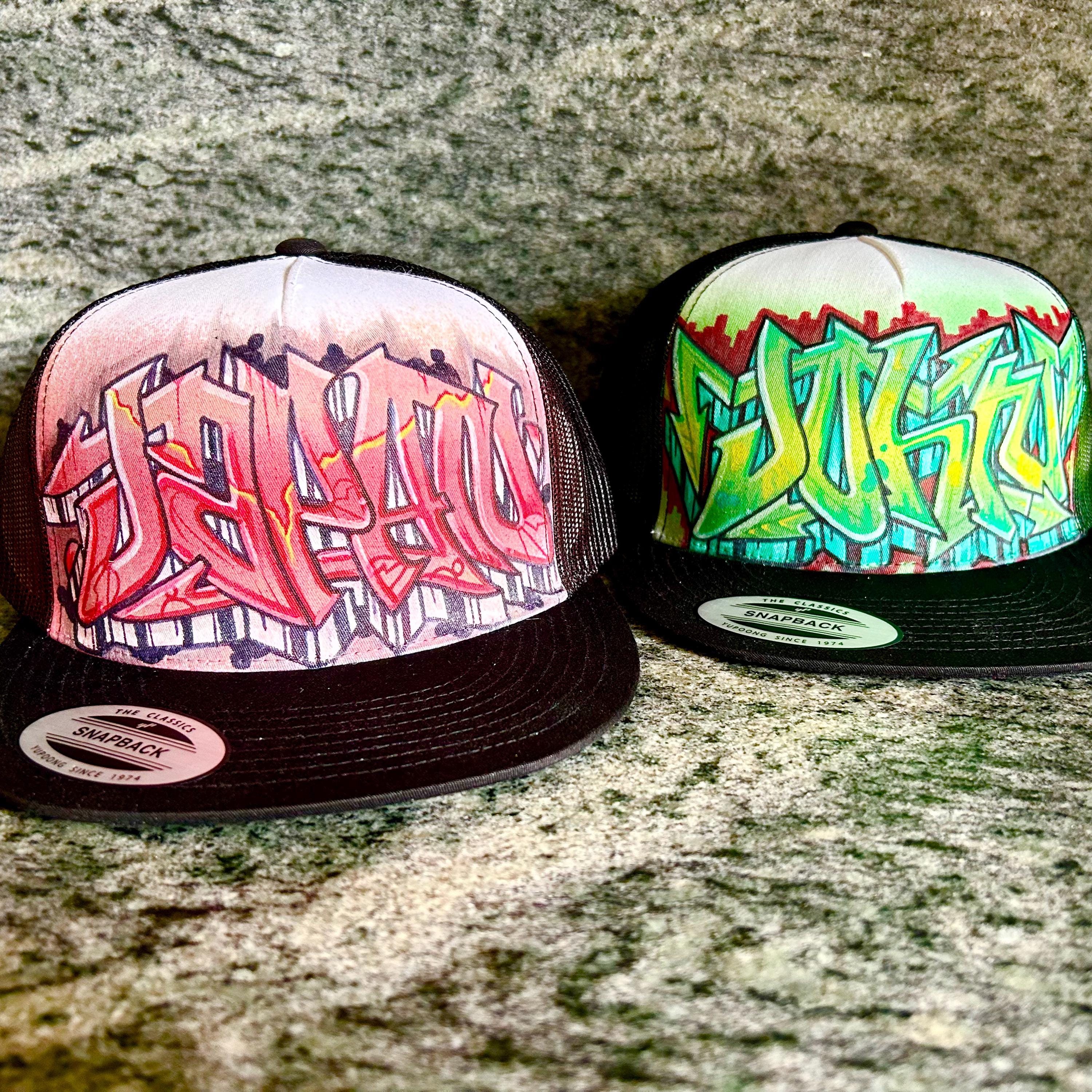 Custom, Hand-painted Graffiti Hats - Etsy