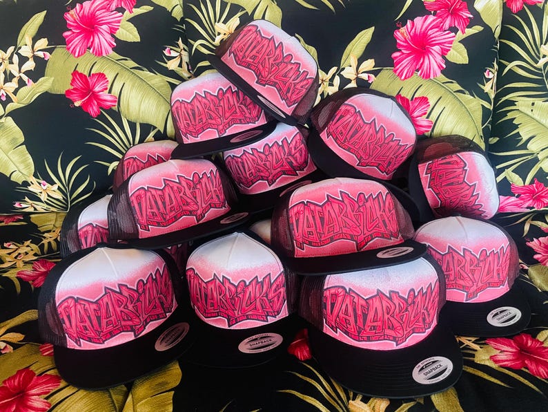 Custom, Hand-painted Graffiti Hats - Etsy