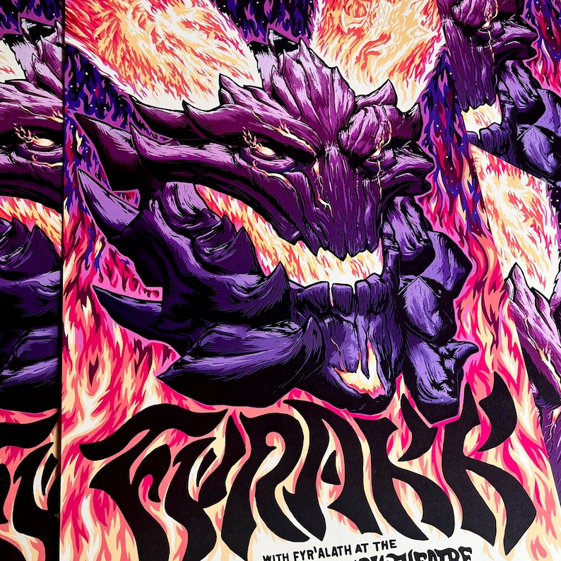 World of Warcraft Wall Art, Dragonflight Fyrakk Fanart Poster 11 X 17 ...