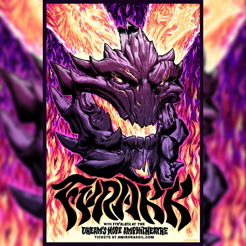 World of Warcraft Wall Art, Dragonflight Fyrakk Fanart Poster 11 X 17 ...
