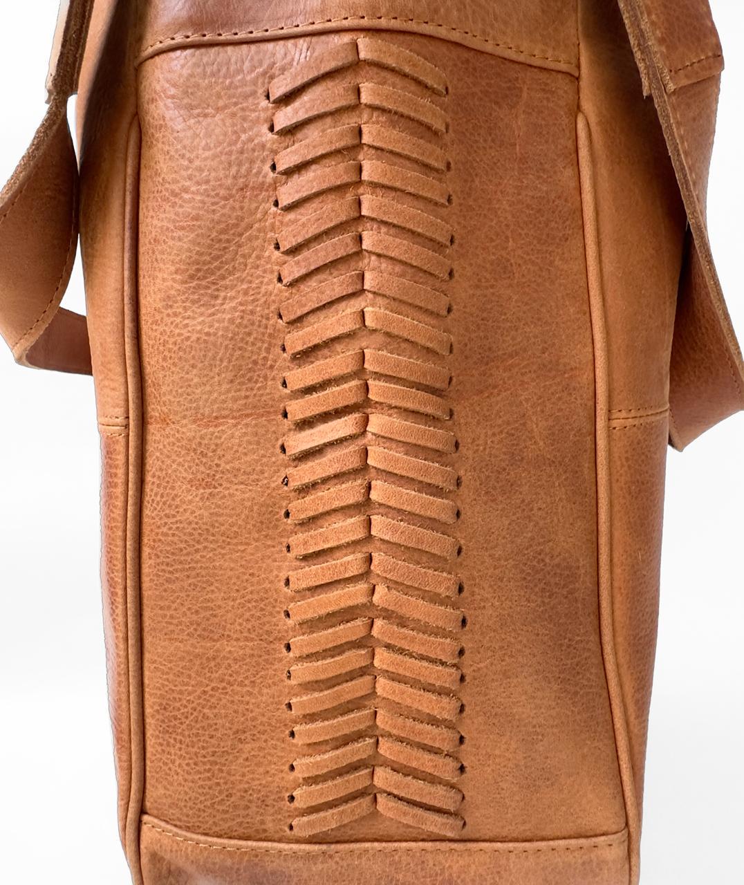 Tan Leather Tote Bag: Handmade Designer Handbag - Etsy