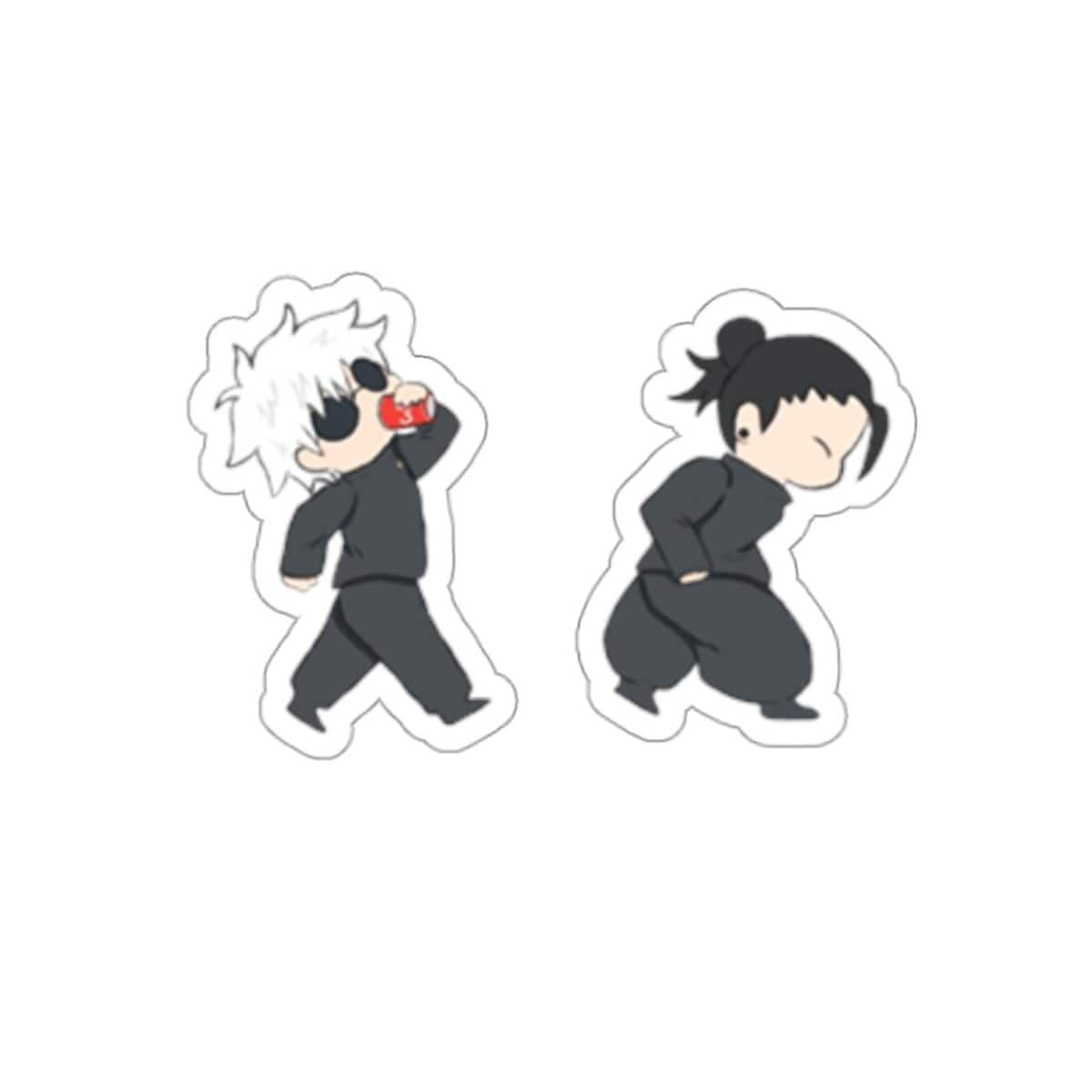 Gojo And Geto Walking Sticker Kiss Cut Stickers Jjk Anime Cute T Gojo Sotaro Perfect