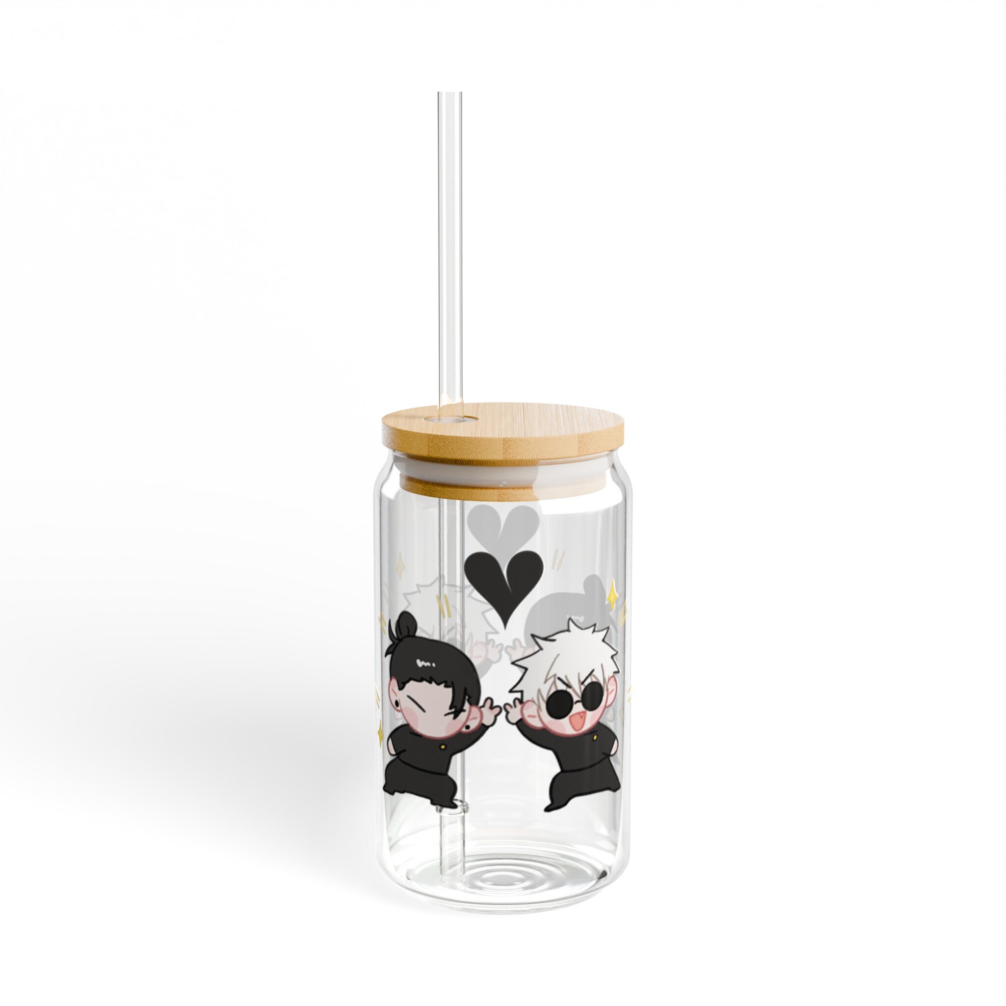Gojo and Geto Sipper Glass, Coffe Glass, JJK, Anime, Cute Gift, Gojo ...