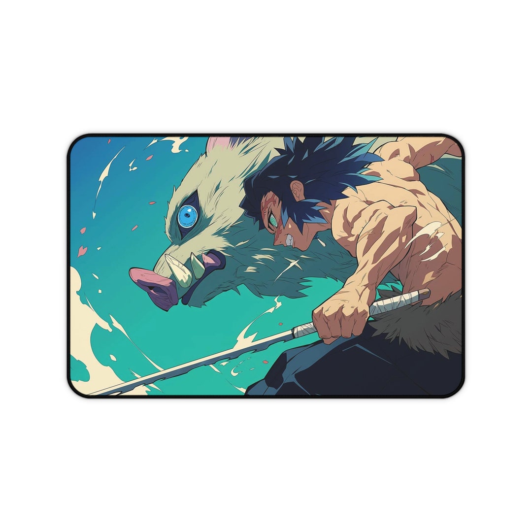 Inosuke Mouse Pad, Demon Slayer, Mozan, Tanjiro, Hashiras, Rengoko ...