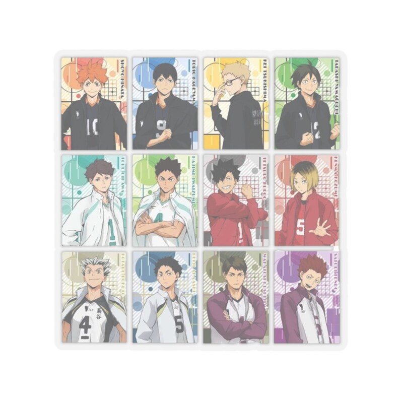 Haikyuu Team Sticker Haikyuu Anime Sticker Funny Sticker Prank Gift ...