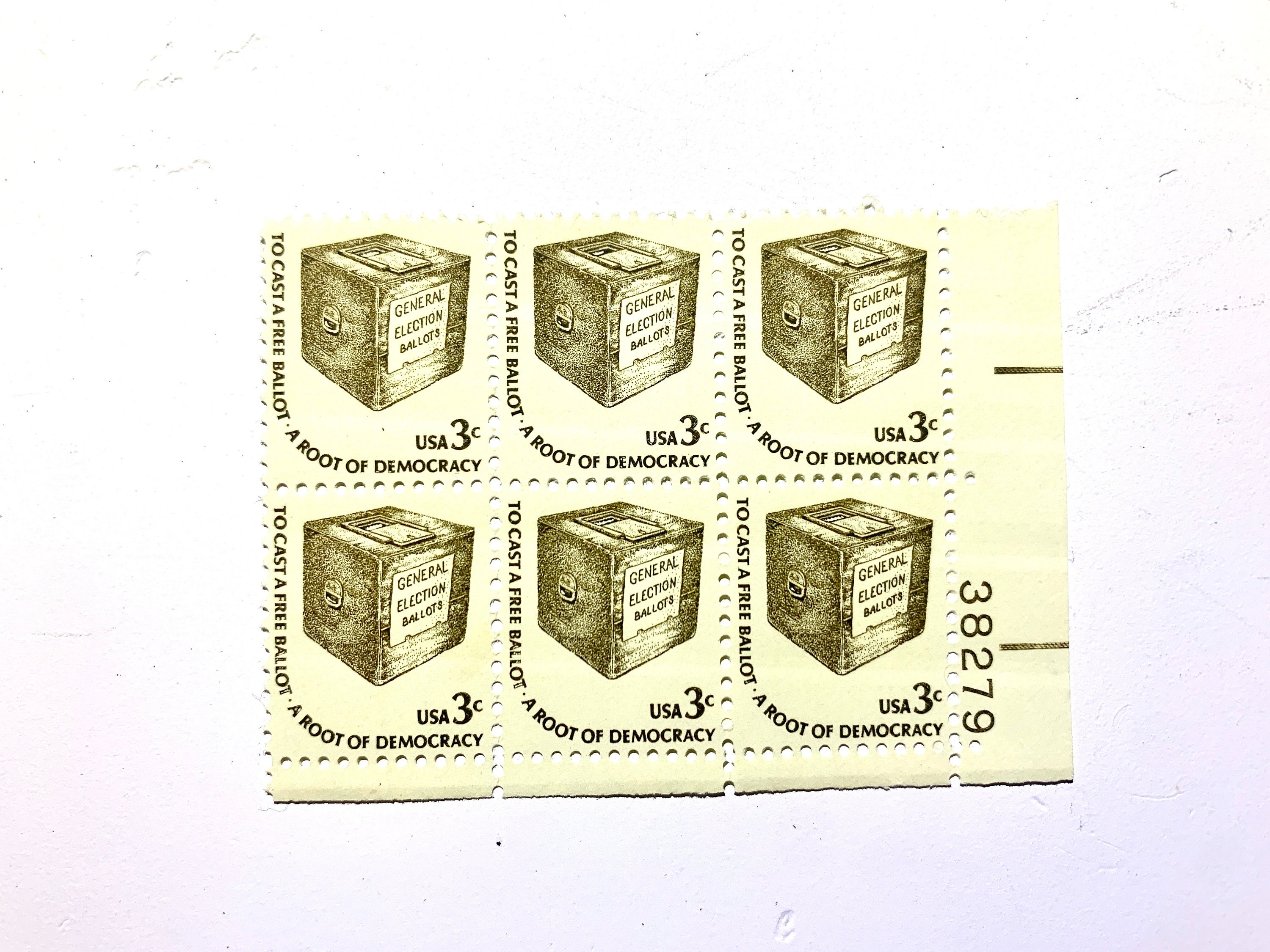 1977 Americana Series: Early Ballot Box 3-cent Stamps U.S. Stamp 1584 ...