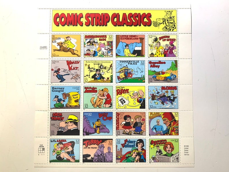 1995 Comic Strip Classics 32-cent U.S. Stamp #3000 | New | Unused ...