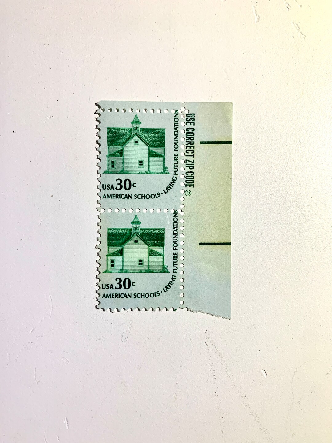 1979 Americana Series: School House 30-cent Stamps U.S. Stamp 1606 New ...