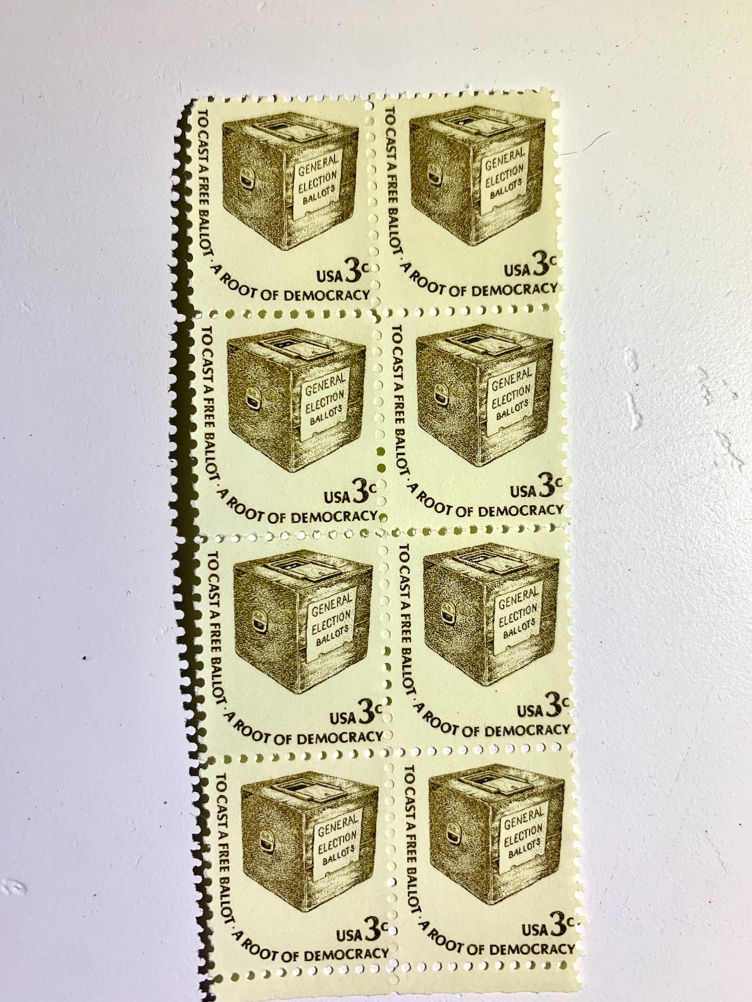 1977 Americana Series: Early Ballot Box 3-cent Stamps U.S. Stamp 1584 ...