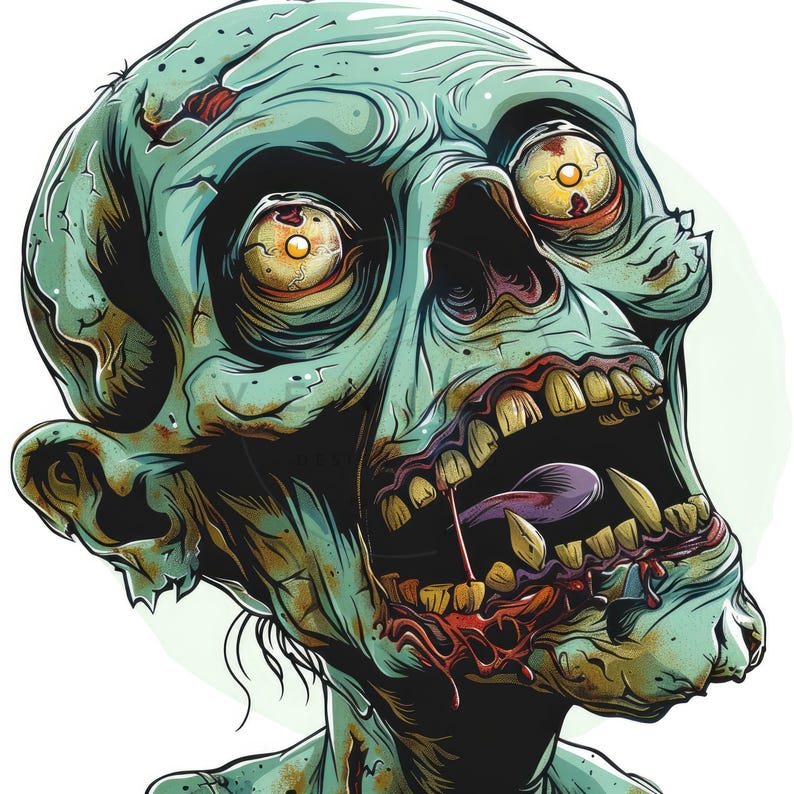 19 Zombie Clipart, Halloween Zombie Clip Art, Printable High Quality ...