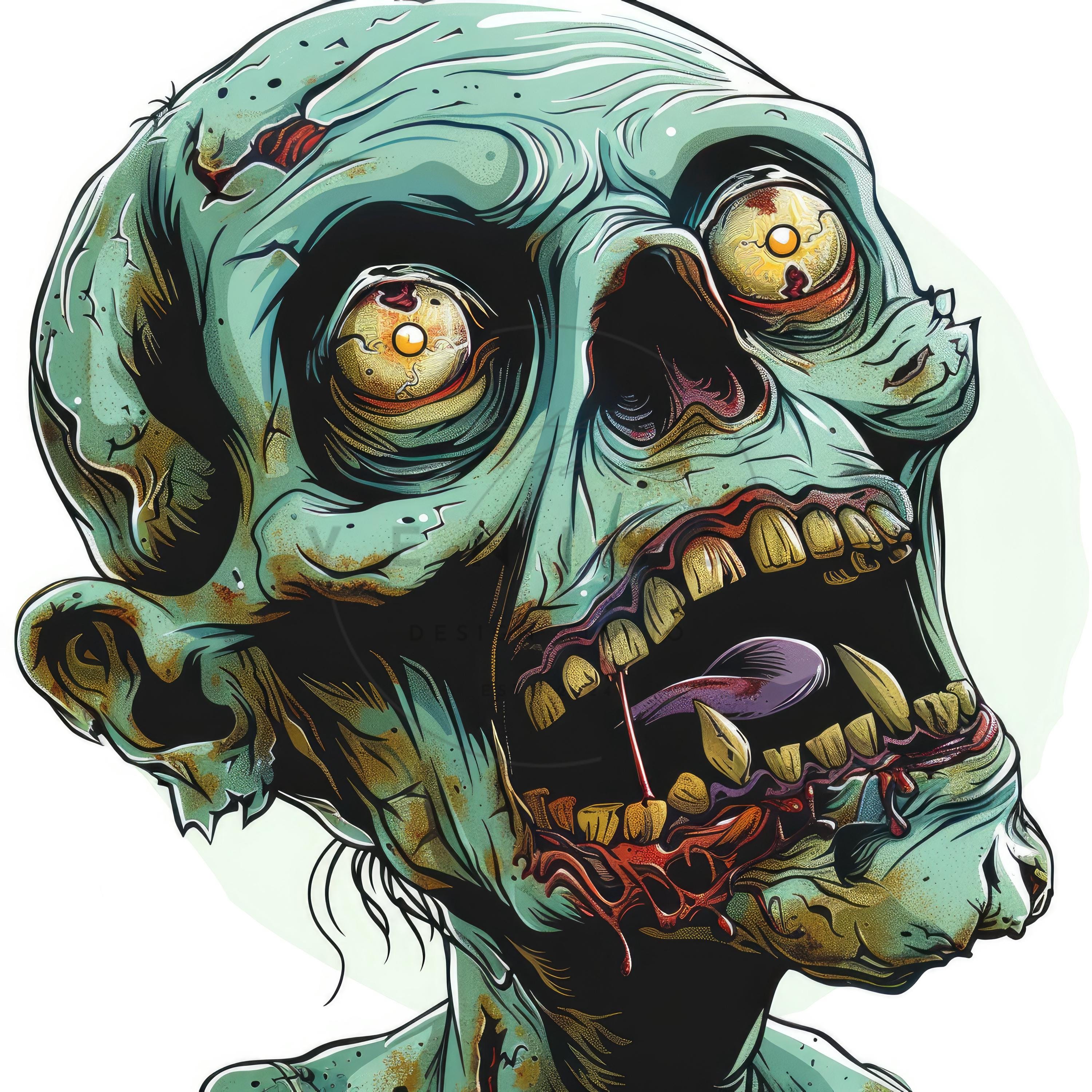 19 Zombie Clipart, Halloween Zombie Clip Art, Printable High Quality ...