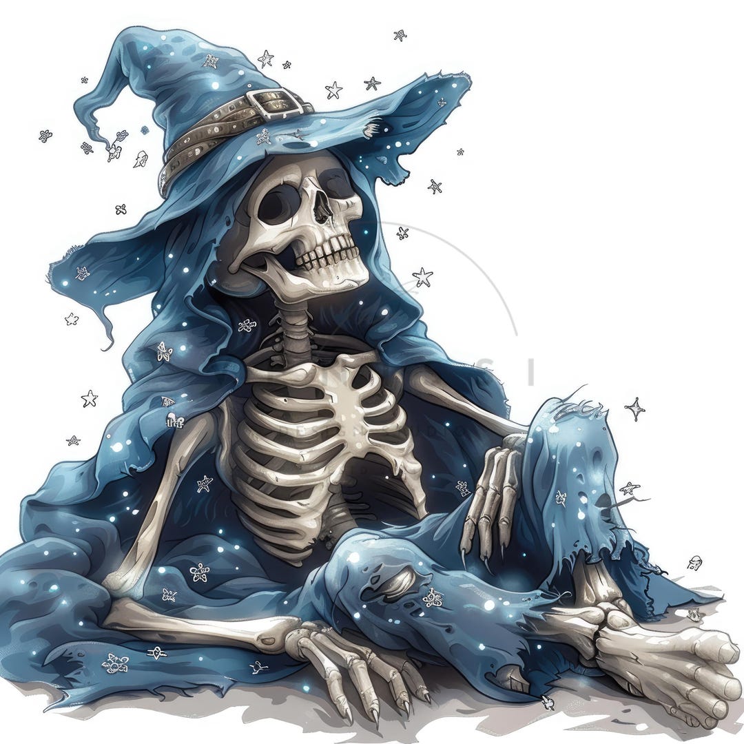 13 Laughing Skeleton Clipart, Halloween Watercolor Skeleton Clipart ...