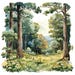12 Canadian Forest Trees Clipart, Watercolor Forest Land Clip Art ...