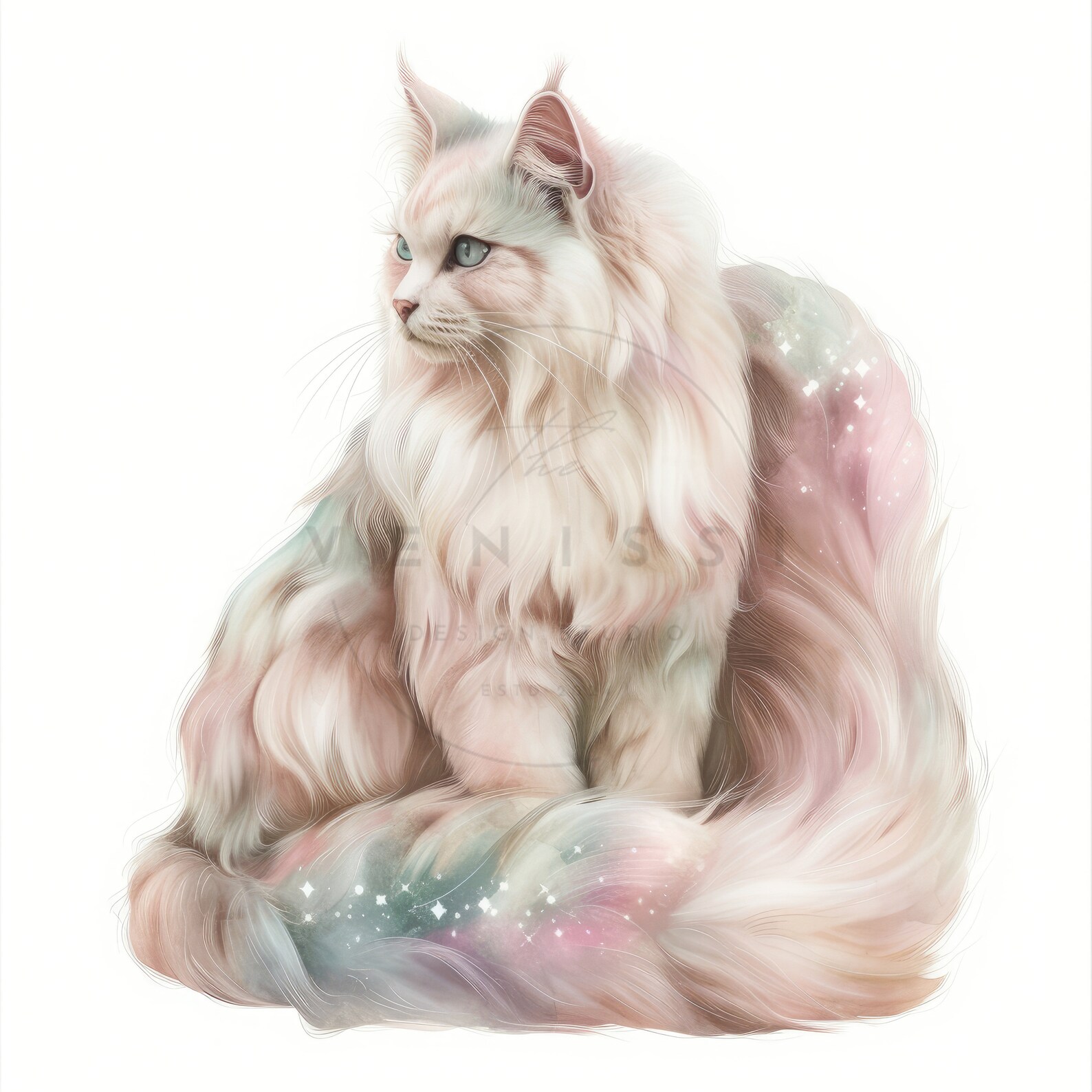 10 Ragdoll Clipart Set, Fluffy Cat Clipart, High Quality Jpgs ...