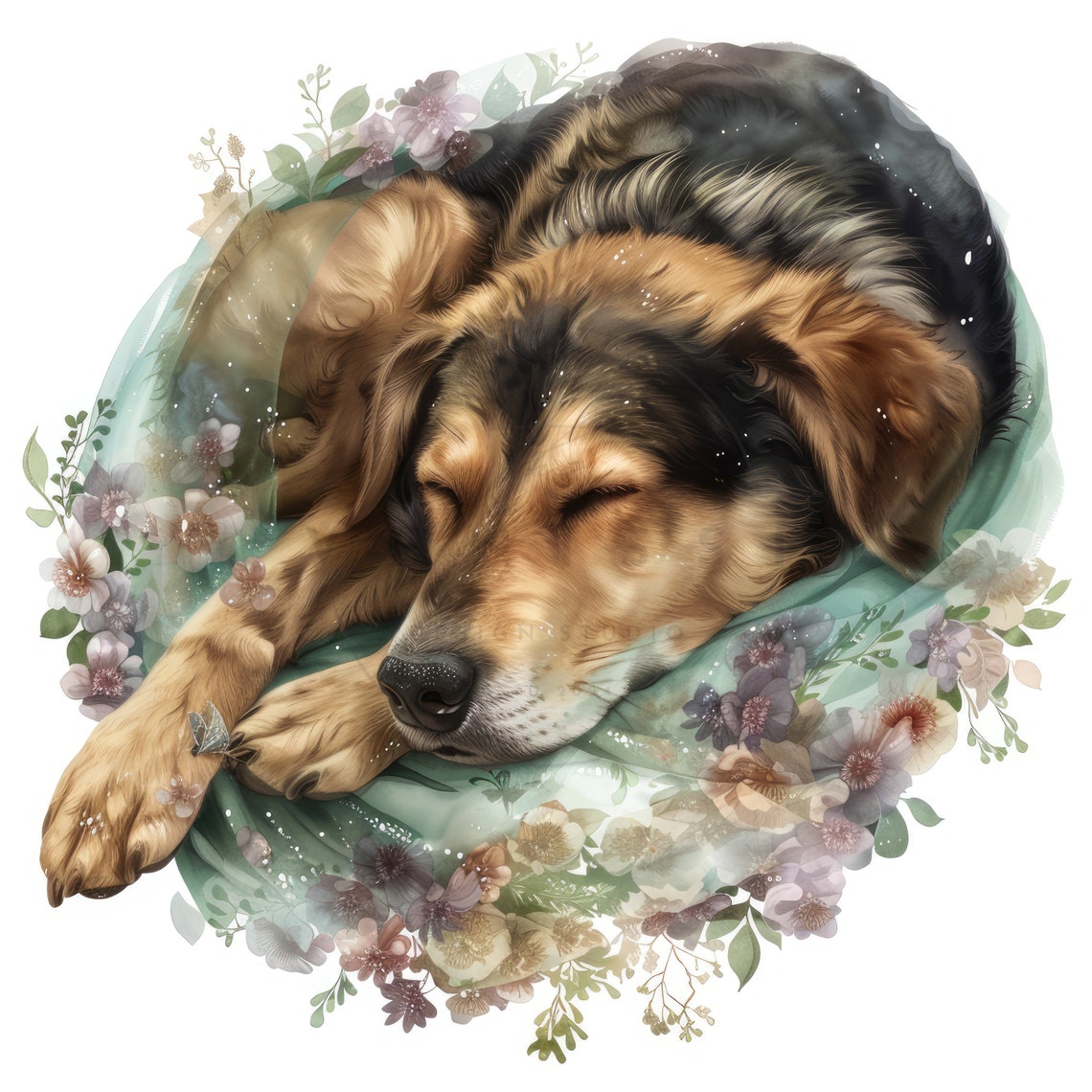 10 Sleeping Dogs Clipart Set, Cute Dog Cliparts Bundle, High Quality ...