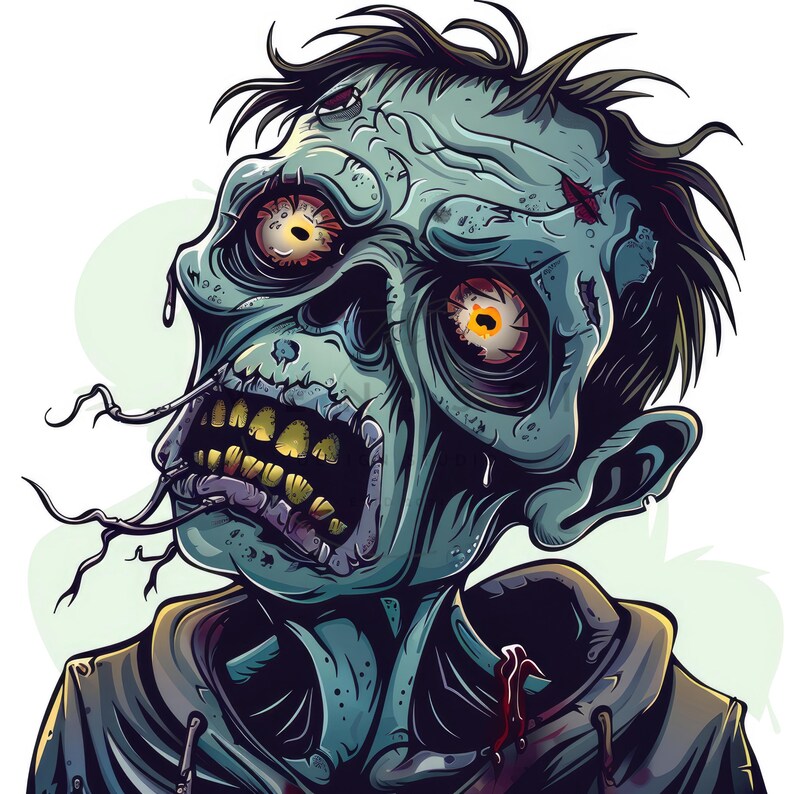 19 Zombie Clipart, Halloween Zombie Clip Art, Printable High Quality ...