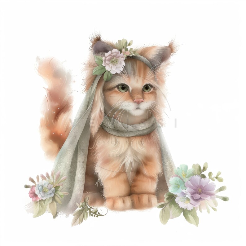 10 Ragdoll Cat Clipart Set, Fluffy Cat Cliparts, High Quality Jpgs ...