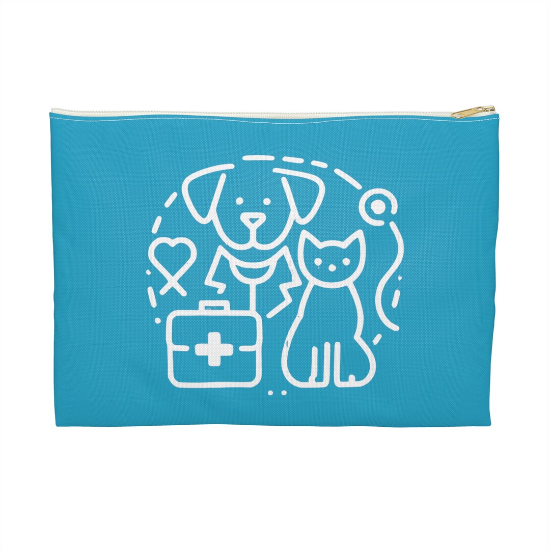 Veterinary Medicine Accessory Pouch, Dog and Cat Design, Veterinarian ...