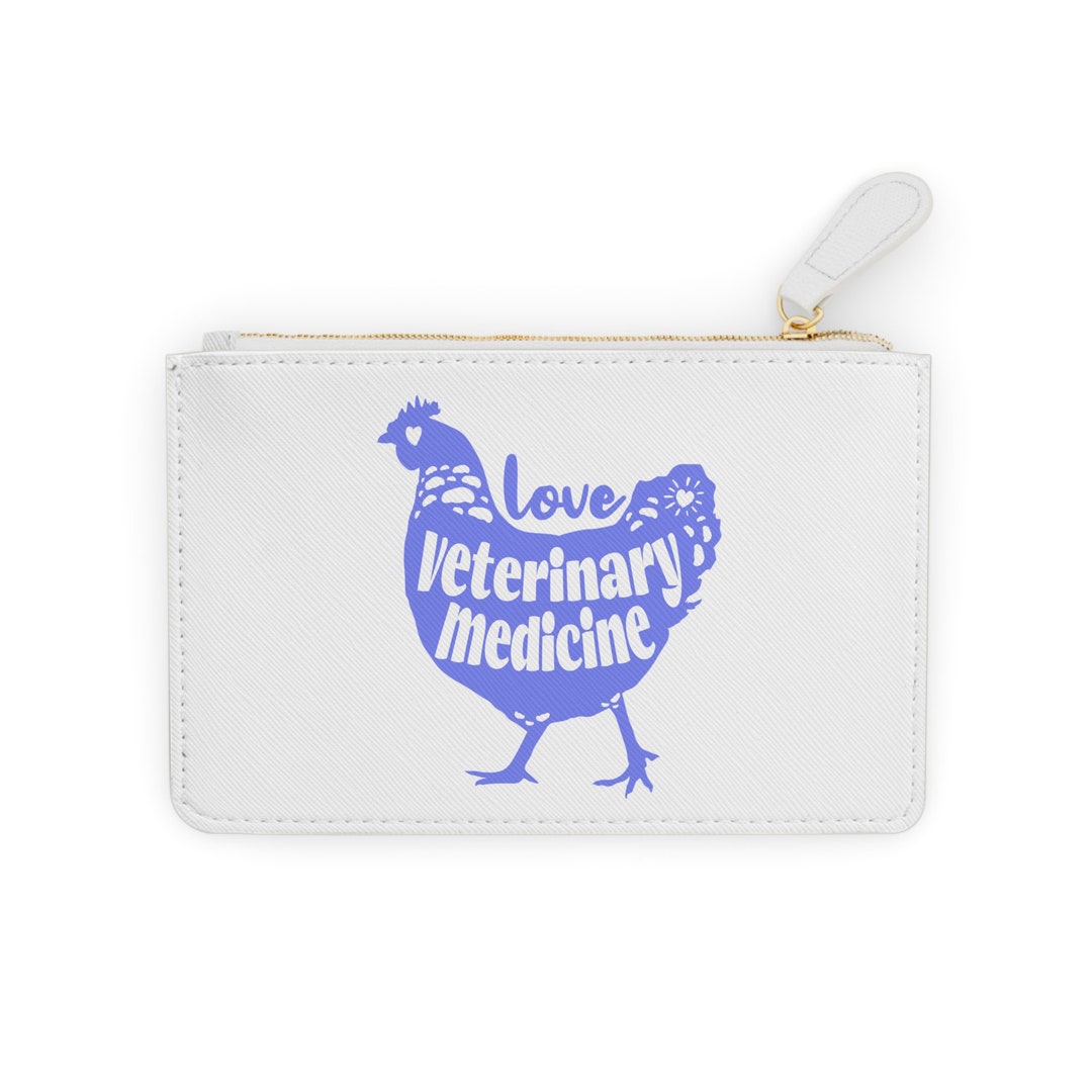 Veterinary Medicine Mini Clutch Bag, Chicken Design, Veterinarian Gifts ...