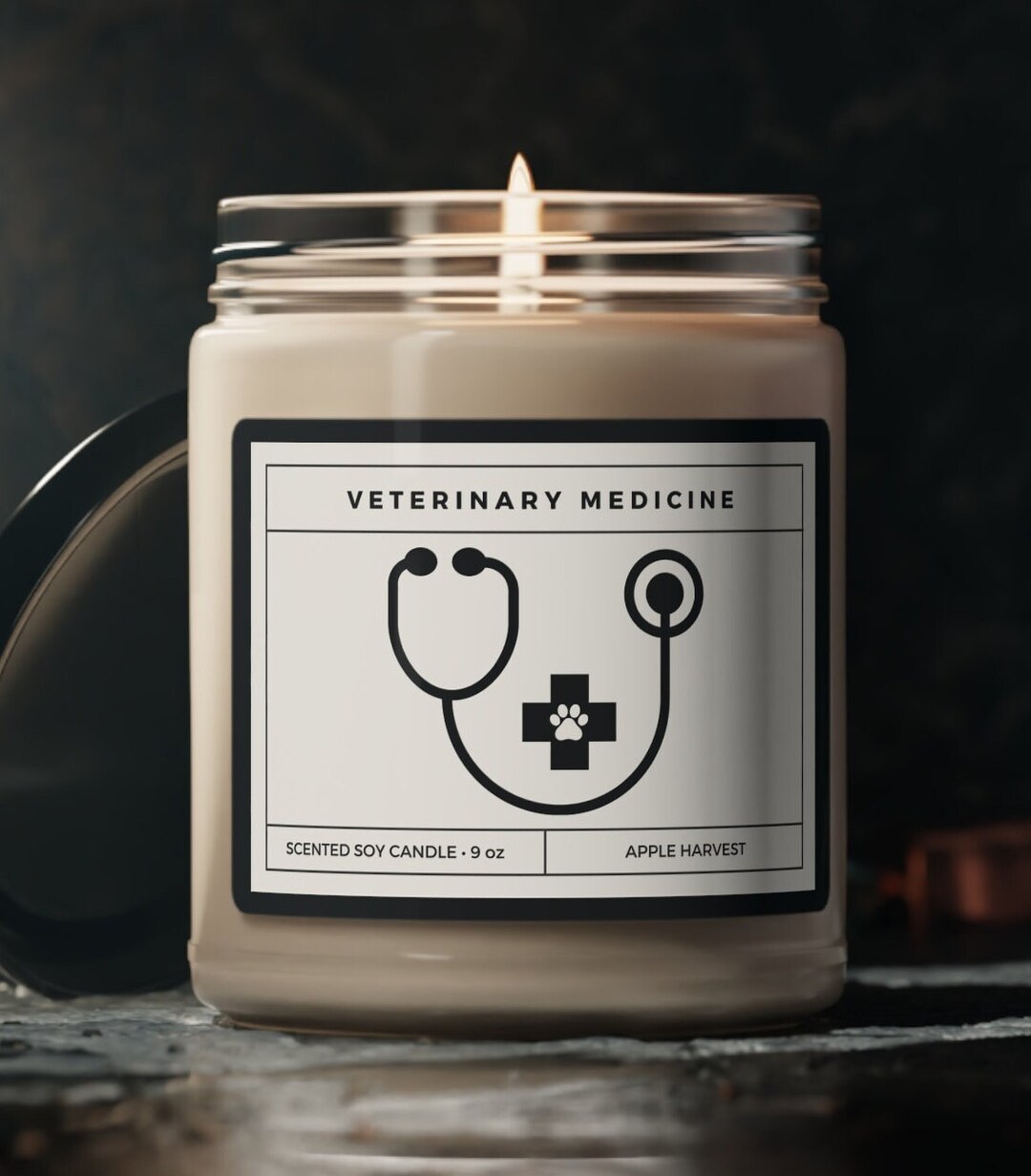 Veterinary Medicine Apothecary Candles, Scented Soy Wax Candle, 9oz ...