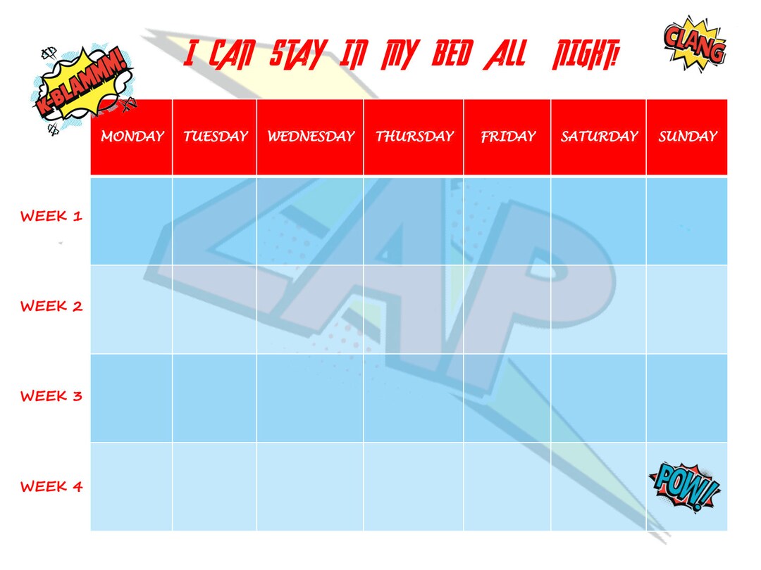 Superhero Sticker Chart - Etsy