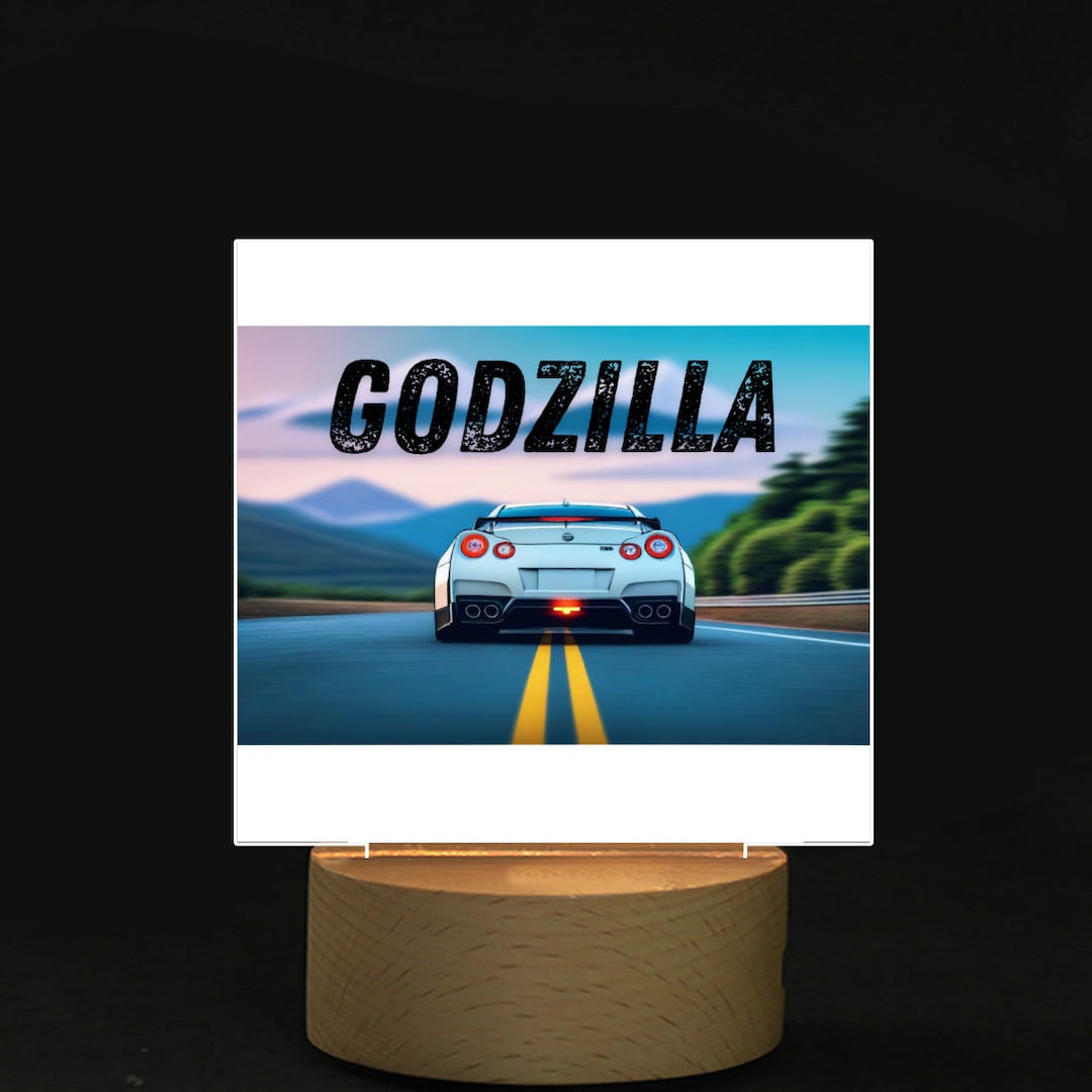 Godzilla LED Bedside Lamp Sports Car - Etsy