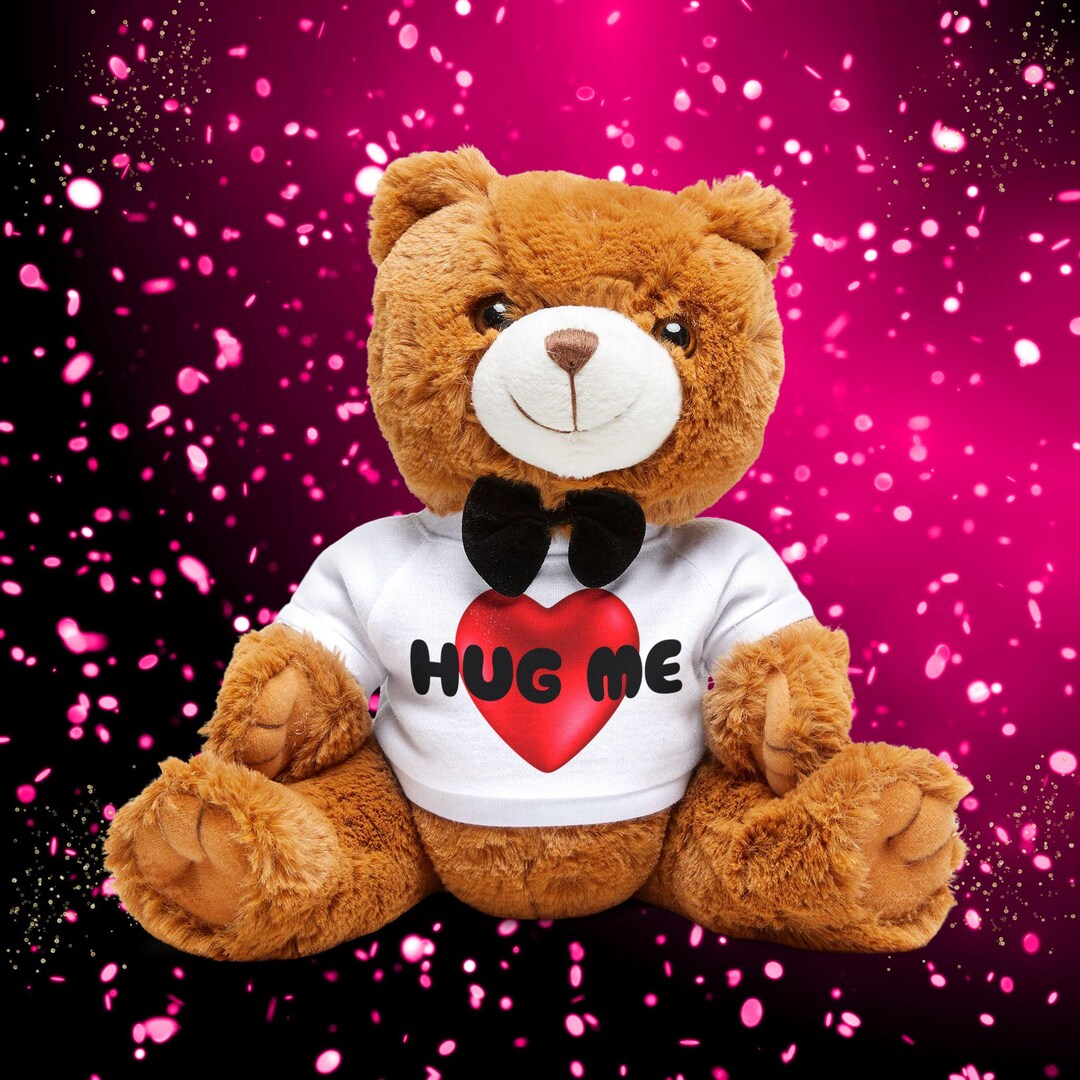 Teddy Bear Plush Toy, Hug Me, Plush Toy, Cuddly Bear, Cute Gift ...