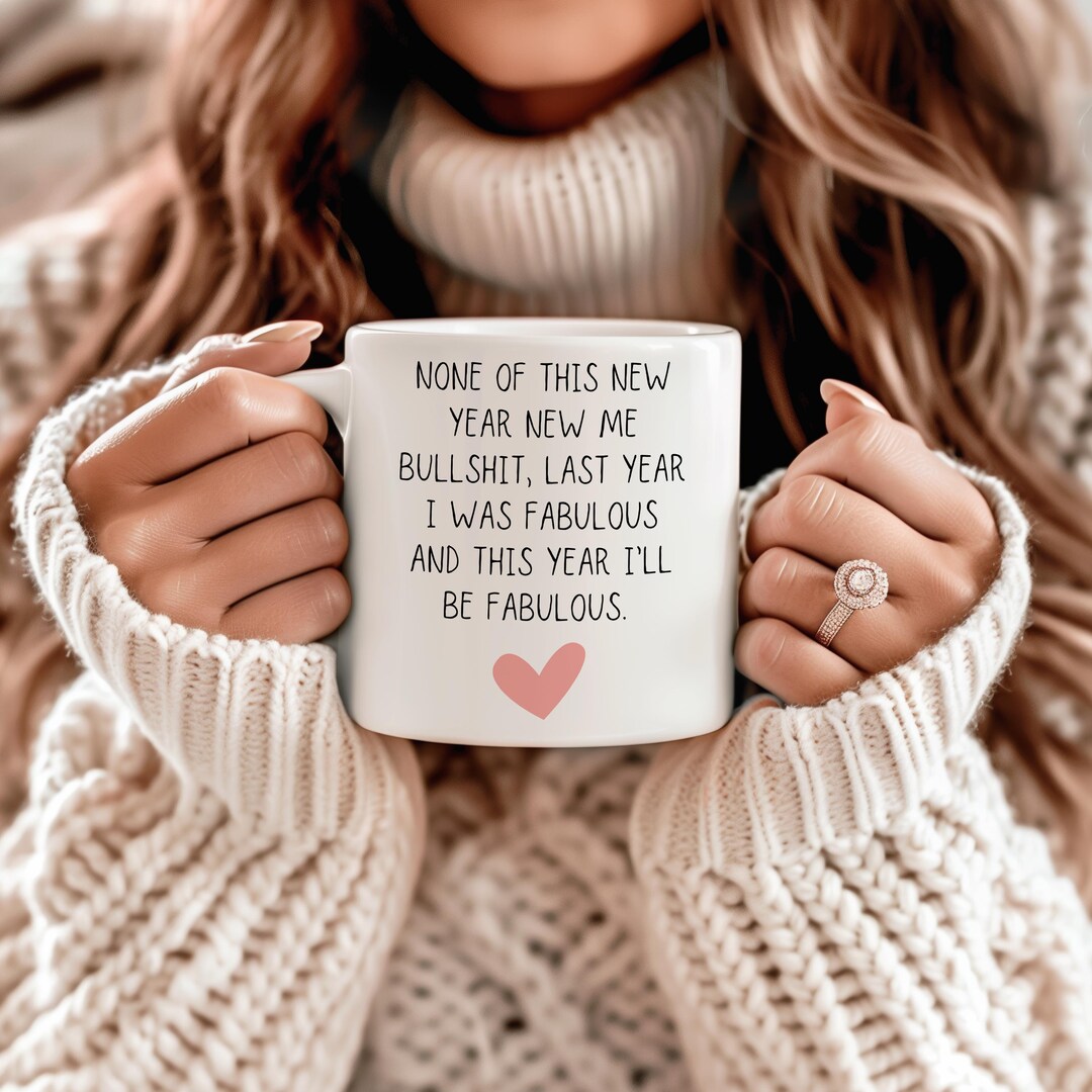 Funny New Years Resolutions Sarcastic Ceramic Mug | 11oz 15oz - Etsy