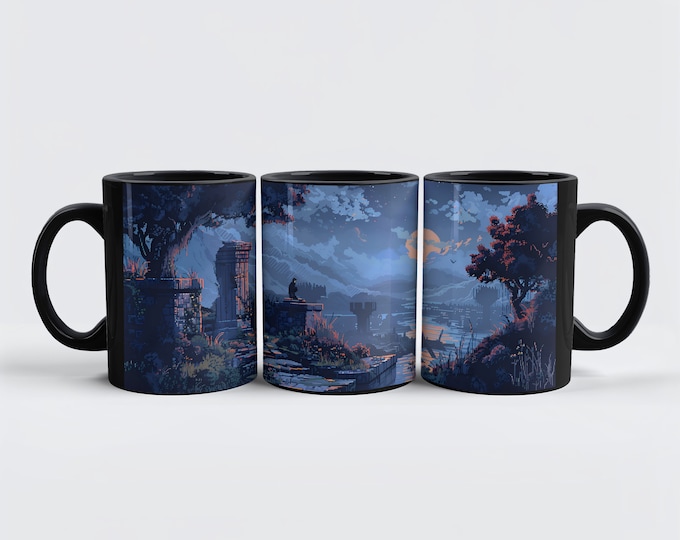 Conduit of Celestial Inferno, Fantasy Coffee Mug, Gothic Mug, Gothic ...