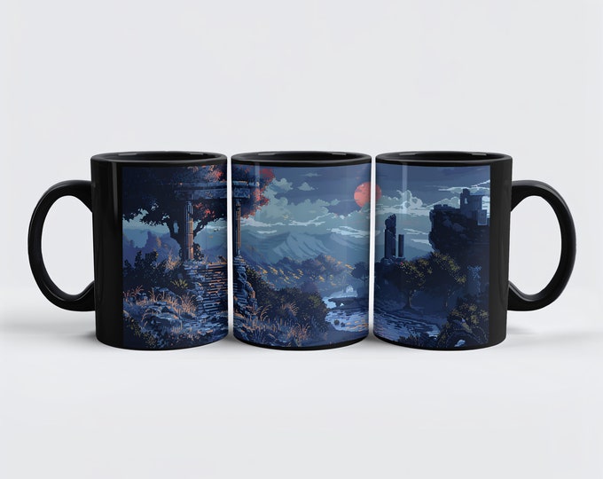 Conduit of Celestial Inferno, Fantasy Coffee Mug, Gothic Mug, Gothic ...