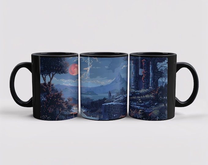 Conduit of Celestial Inferno, Fantasy Coffee Mug, Gothic Mug, Gothic ...