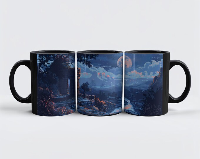 Conduit of Celestial Inferno, Fantasy Coffee Mug, Gothic Mug, Gothic ...