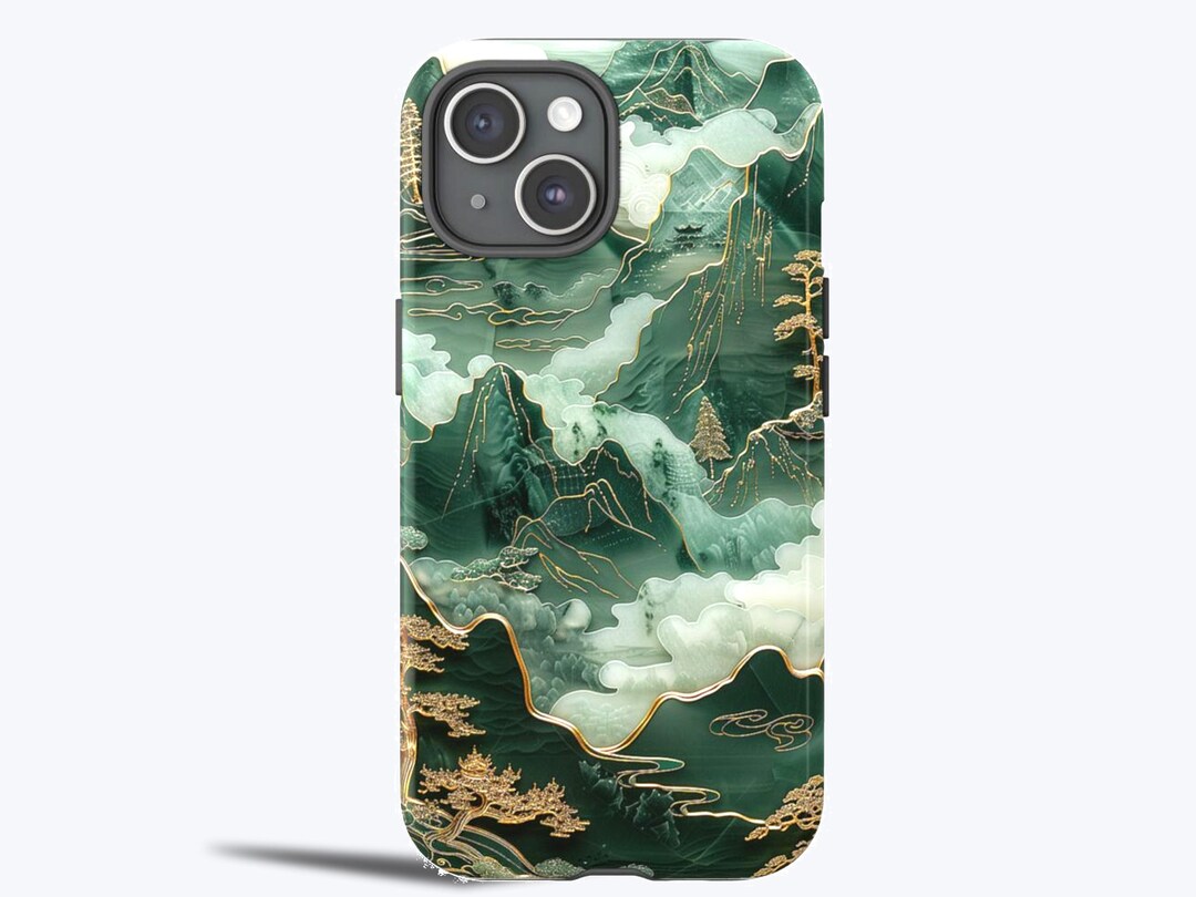 ASIAN JADE CARVING Landscape Tough Phone Case - Chinese Ink Landscape ...