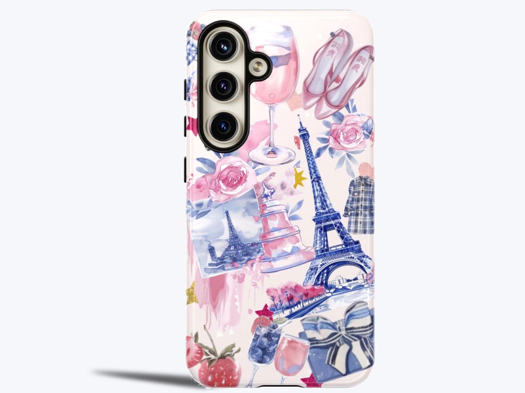 COQUETTE EIFFEL TOWER Collage French Parisian Chic Tough Phone Case ...