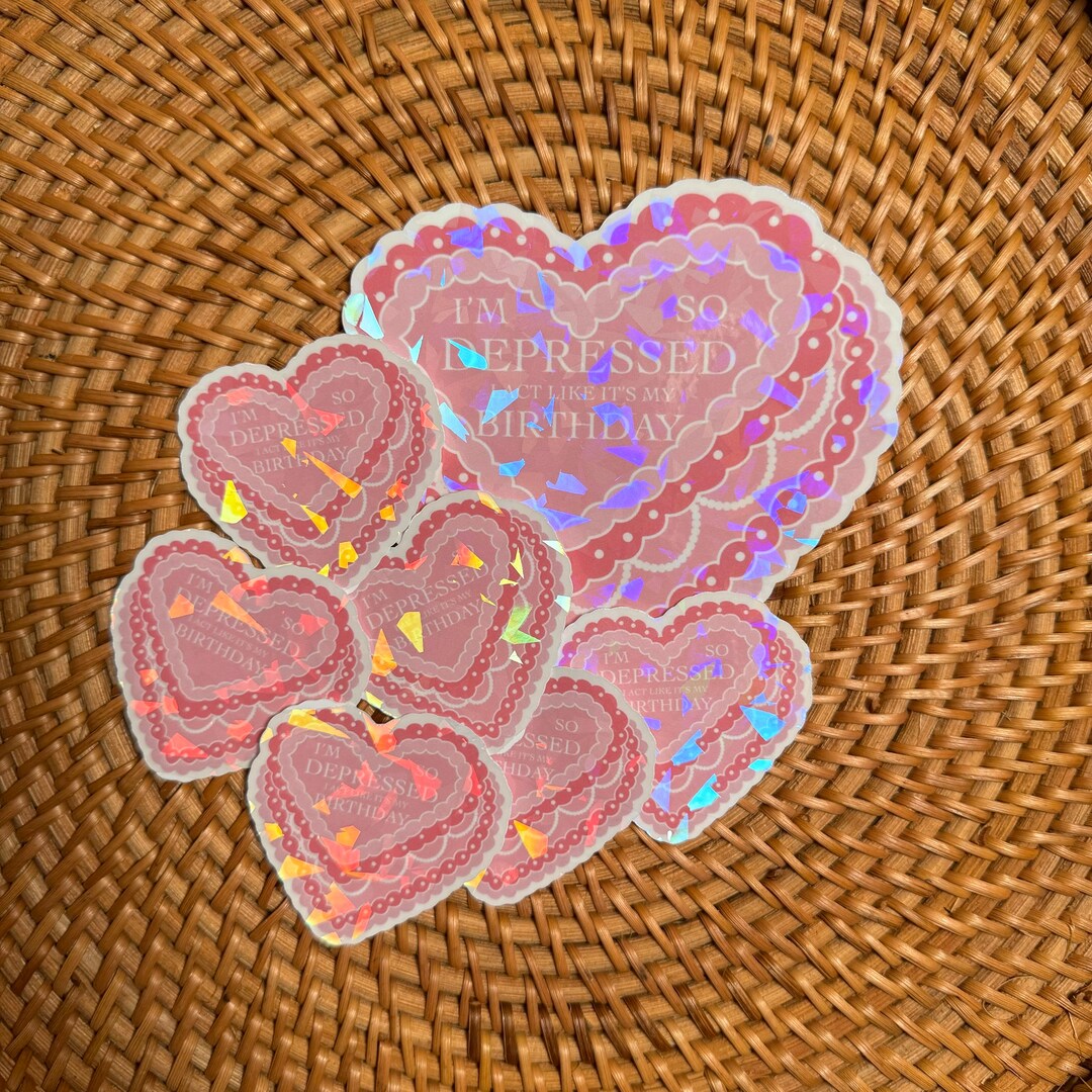 TTPD Depressed Birthday Laminated Water Proof Sticker Decal - Etsy
