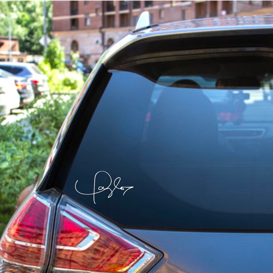 Taylor Signature | Car Decal - Etsy