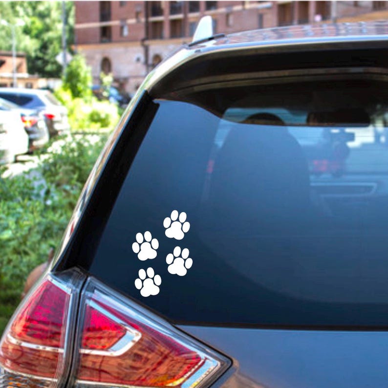 Paw Prints | Car Decal - Etsy