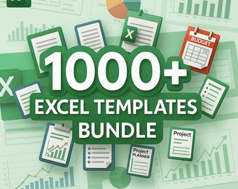 1000+ Excel Collection Bundle | Spreadsheet Templates | Financial ...