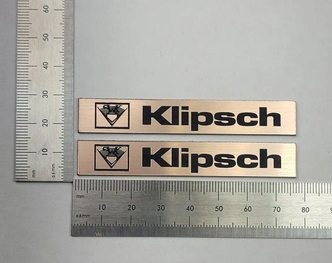 Klipsch Badge Logo Emblem Copper Color Pair Speaker - Etsy