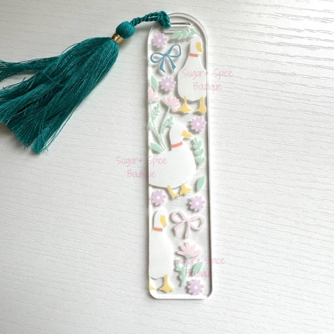 Acrylic Bookmarks With Tassel - Etsy