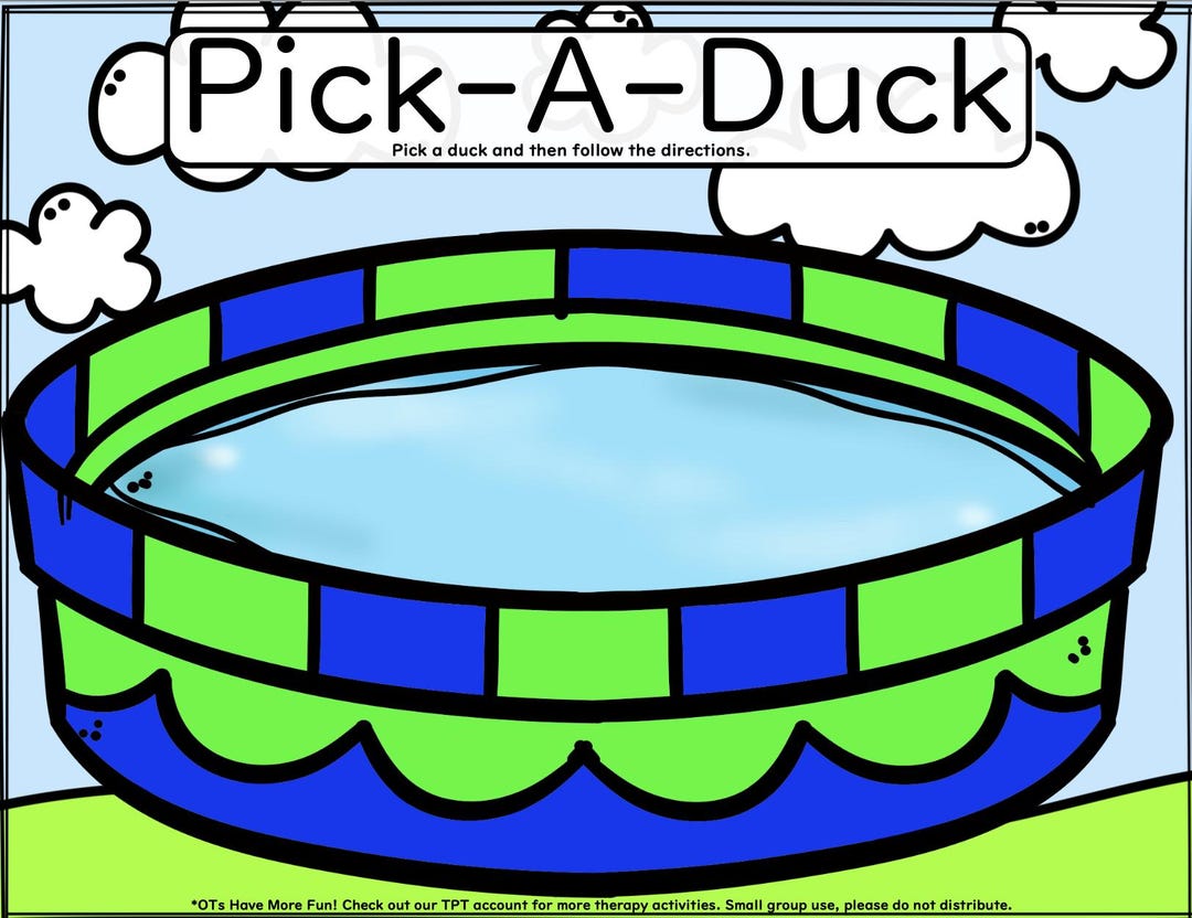 Pick-a-duck, Homeschool Learning, for Kids, Life Skills, Executive ...