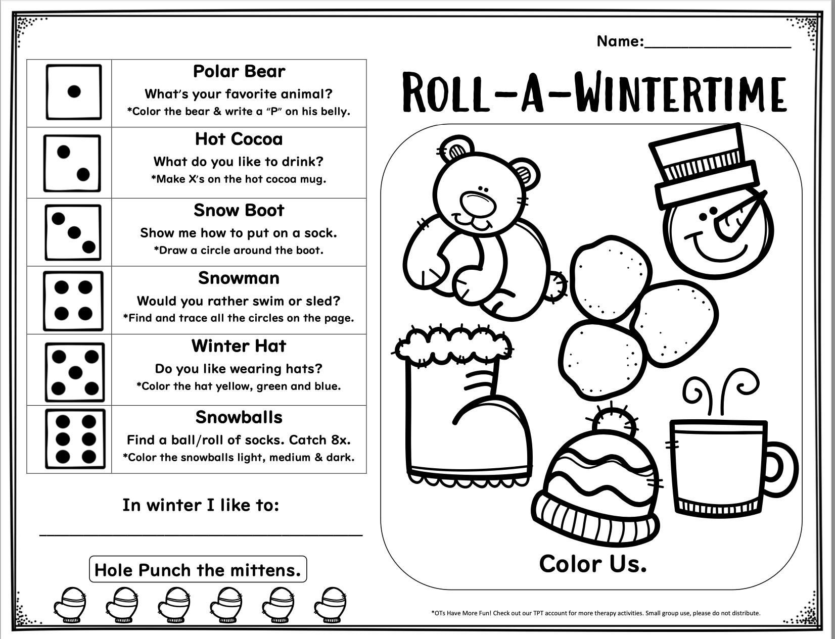 Roll-a-dice Games, Homeschool Printables, for Kids - Etsy