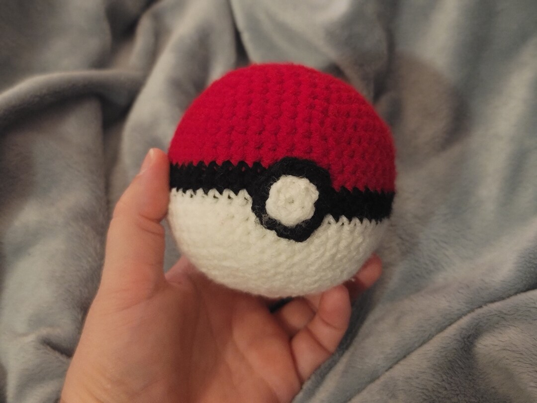 Life Size Crochet Pokéball - Etsy