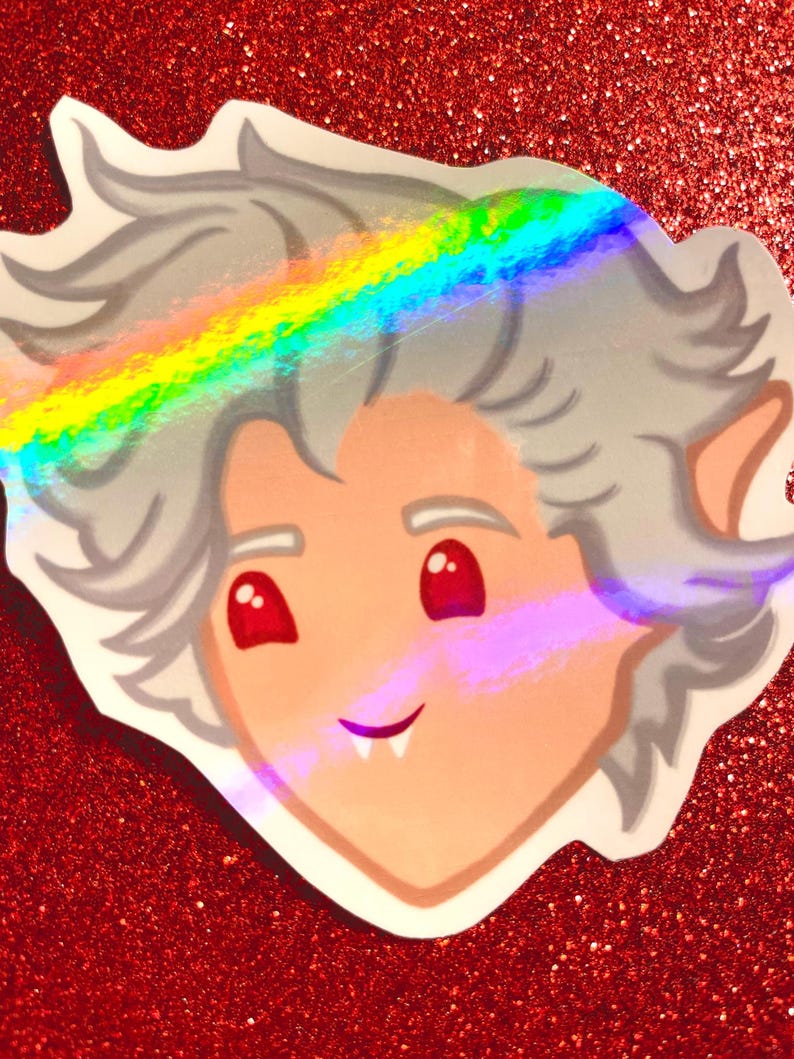 Astarion Sticker | Baldurs Gate 3, Laminated Holographic Vinyl - Etsy