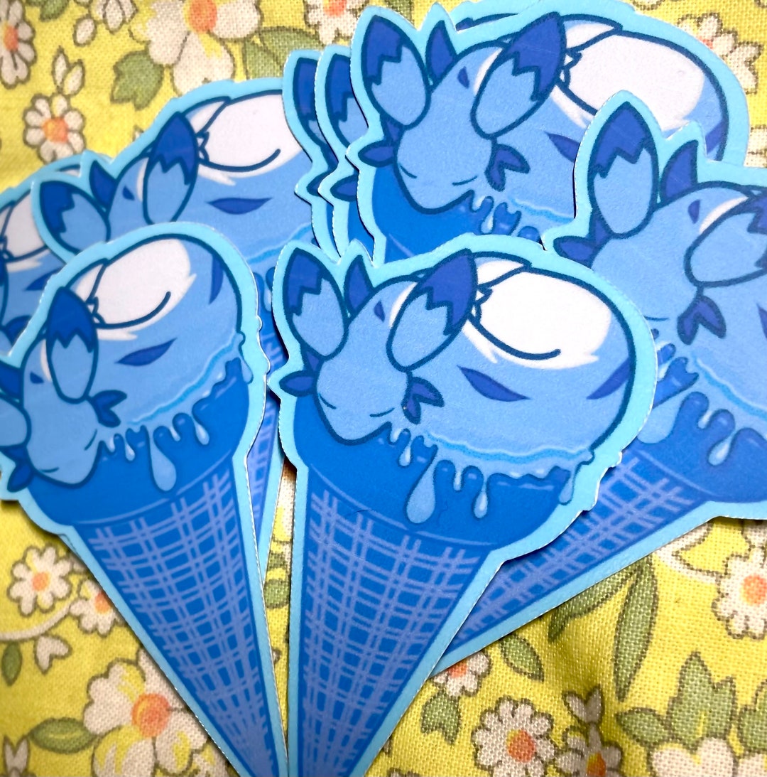 Palworld Chillet Ice Cream Sticker Waterproof Laminated Sticker - Etsy
