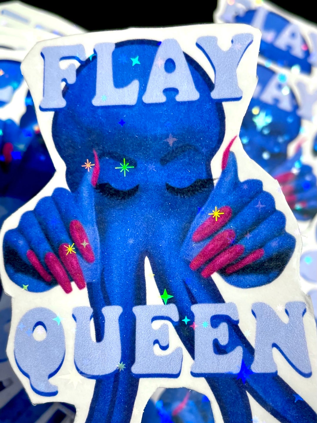 Flay Queen MINDFLAYER BG3 Meme Sticker - Etsy