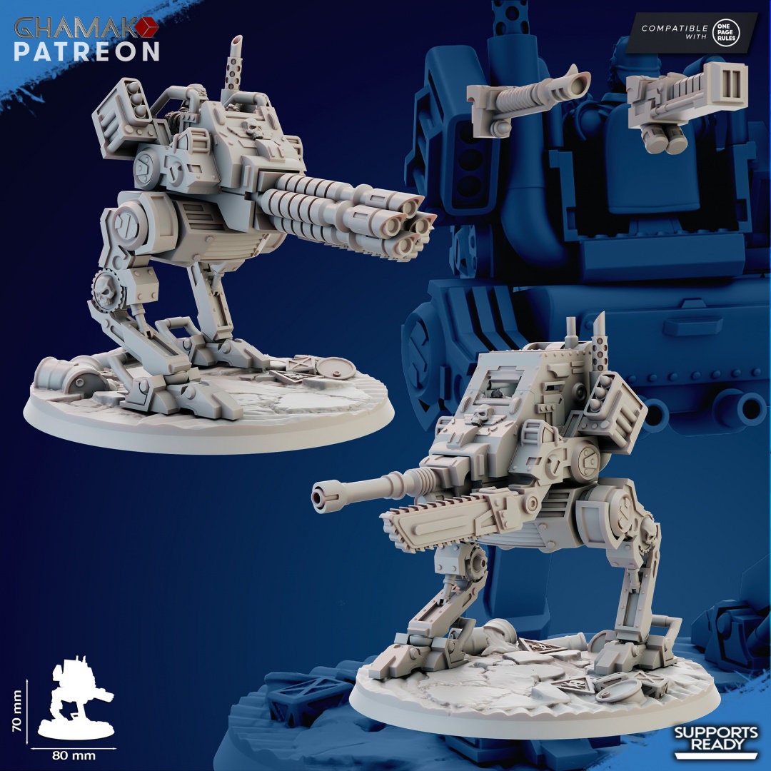 1x Iron Korps ATS Walker by Ghamak Sci-fi - War - Death - Imperial ...