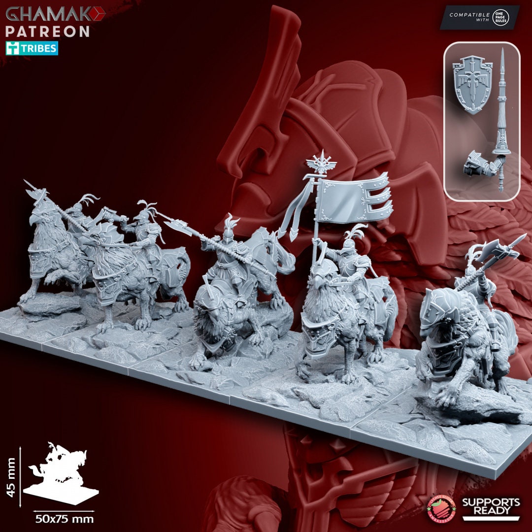 Empire Demigryph Reiksguard Knights by Ghamak Fantasy - AOS - Sigmar ...